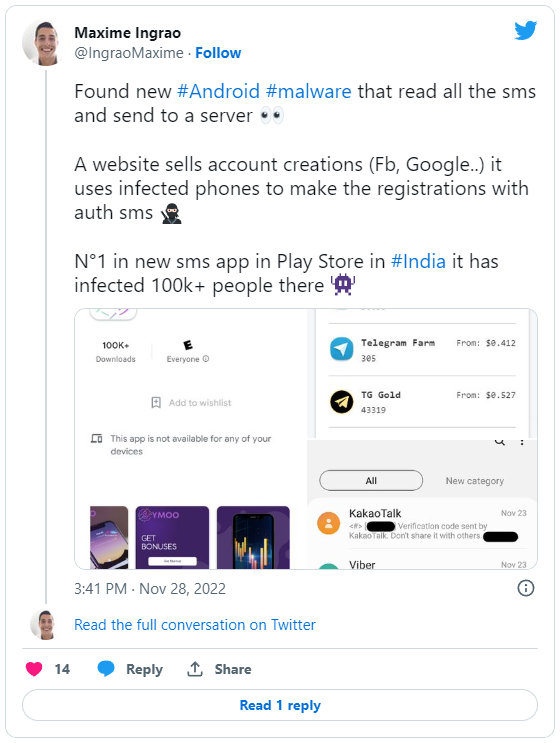 Malicious Android App Found Powering Account Creation Service